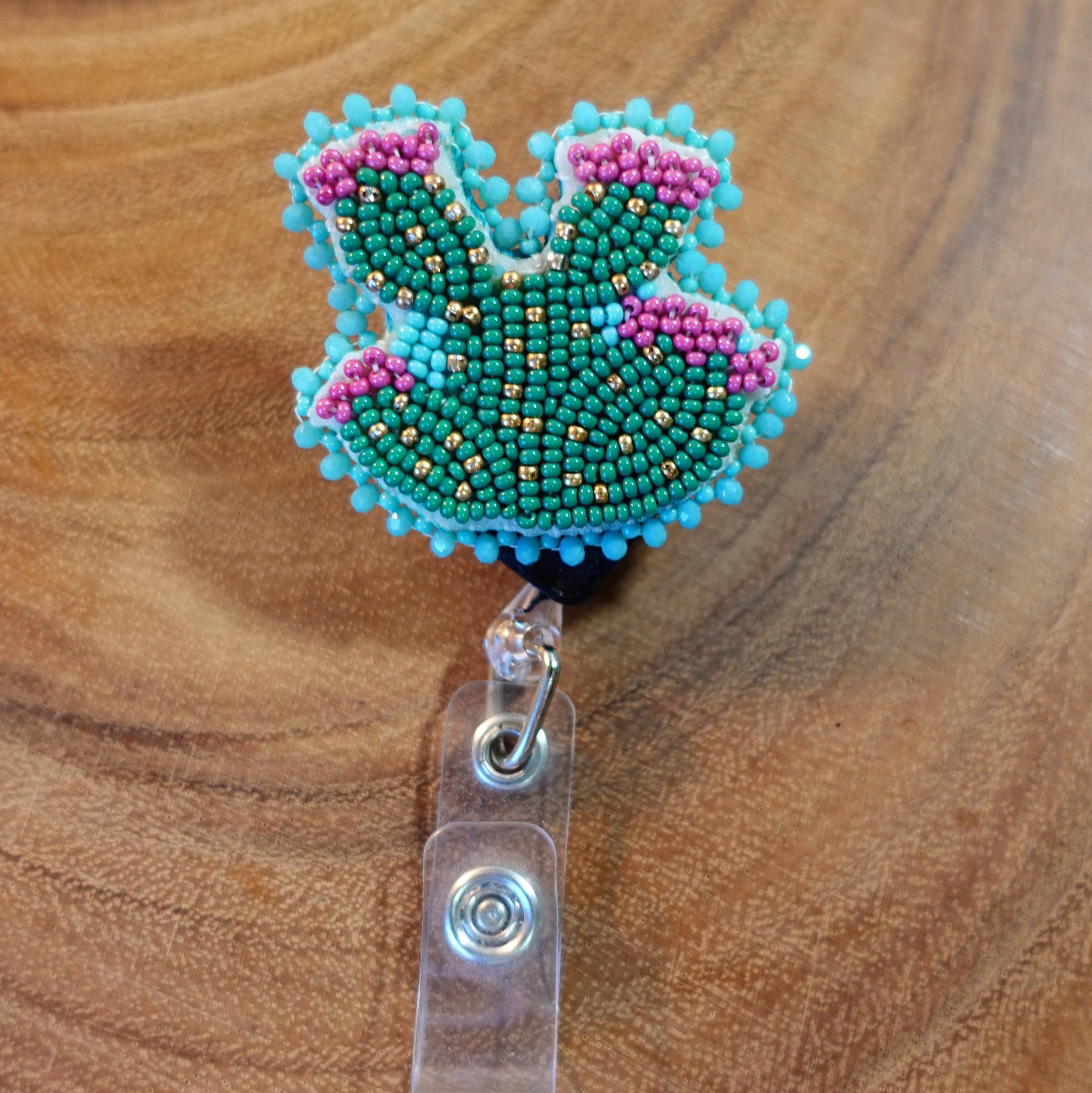 Cactus Badge Reel BeadsxBeans